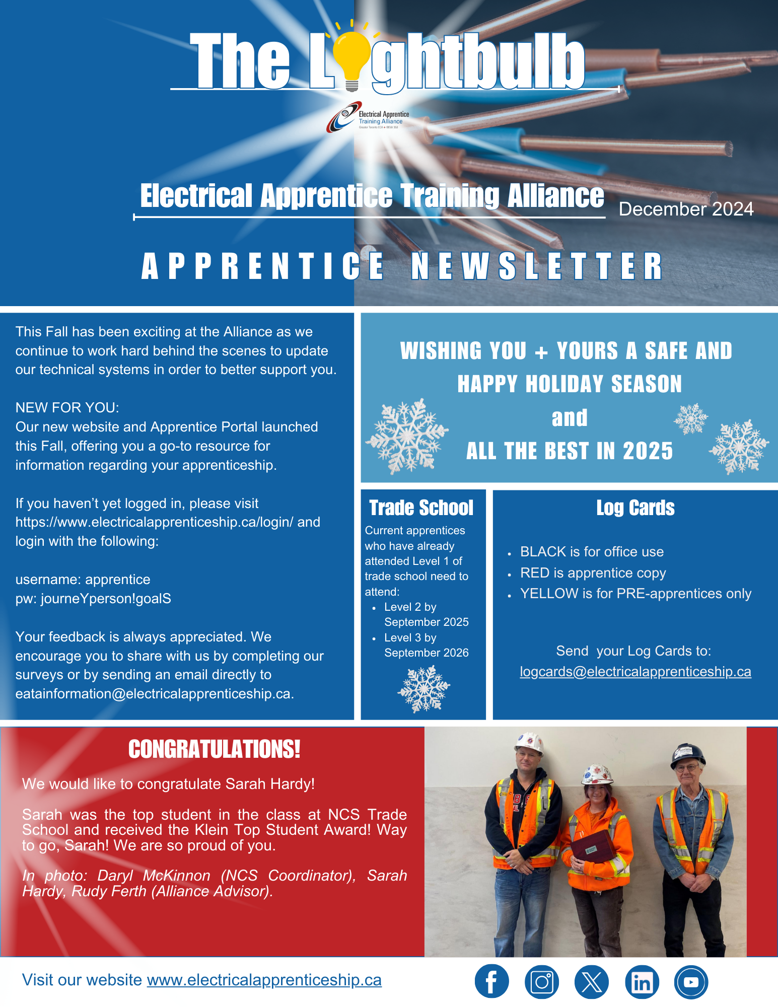 Newsletters - Electrical Apprentice Training Alliance